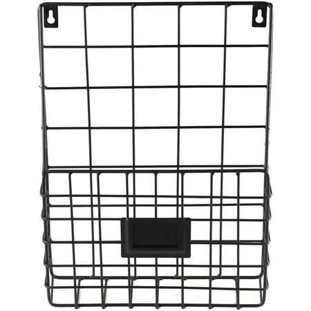 Metal Mail Catcher Organizer Shelf Wall Mounted for Home Office, Wire ...