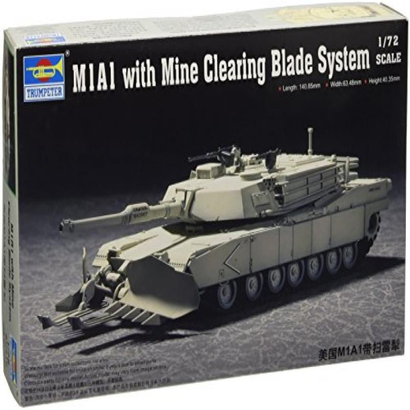 Trumpeter 1/72 US M1A1 Abrams Mine Clearing Tank - Walmart.com
