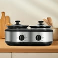 CozyHom 2.5QT Dual Pot Slow Cooker Electric Food Warmer With Adjustable ...