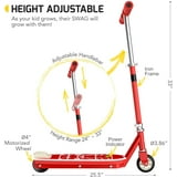 Swagtron SK1 Electric Kick Start Scooter for Kids, Durable Steel Frame ...