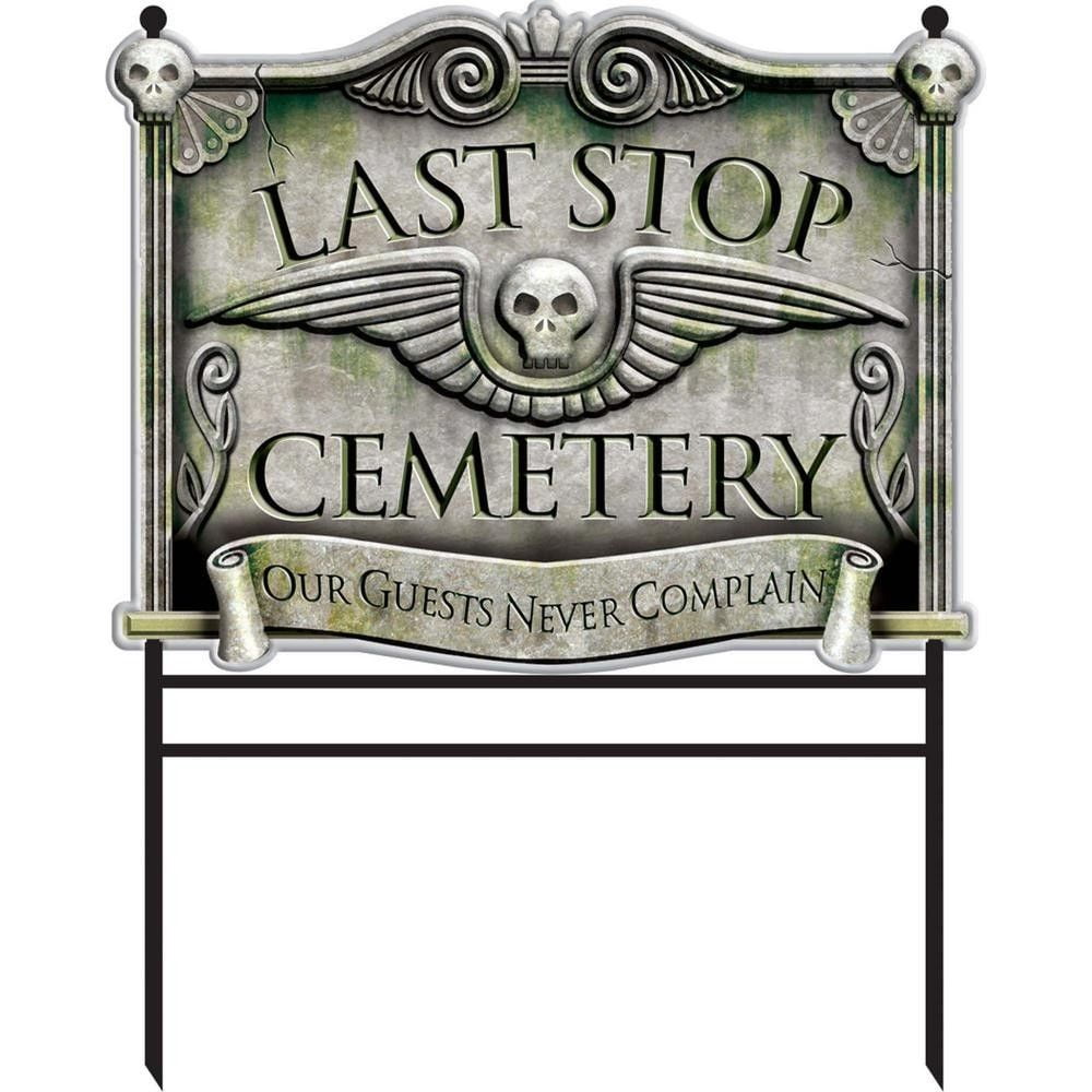 Halloween Cemetery Yard Sign - Walmart.com