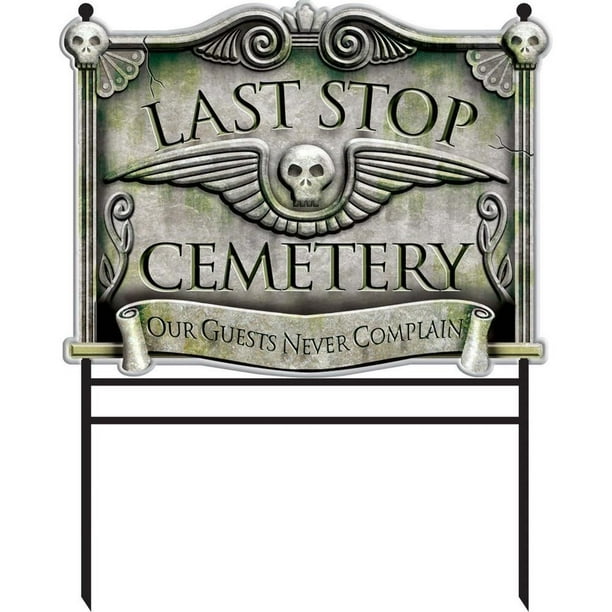 Halloween Cemetery Yard Sign - Walmart.com - Walmart.com