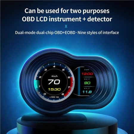 Car Display Meter OBD Unsafe Driving Warning Car Data Display System 2 ...