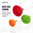 Farberware Silicone Funnels Set of 3 in Assorted Colors, Dishwasher ...