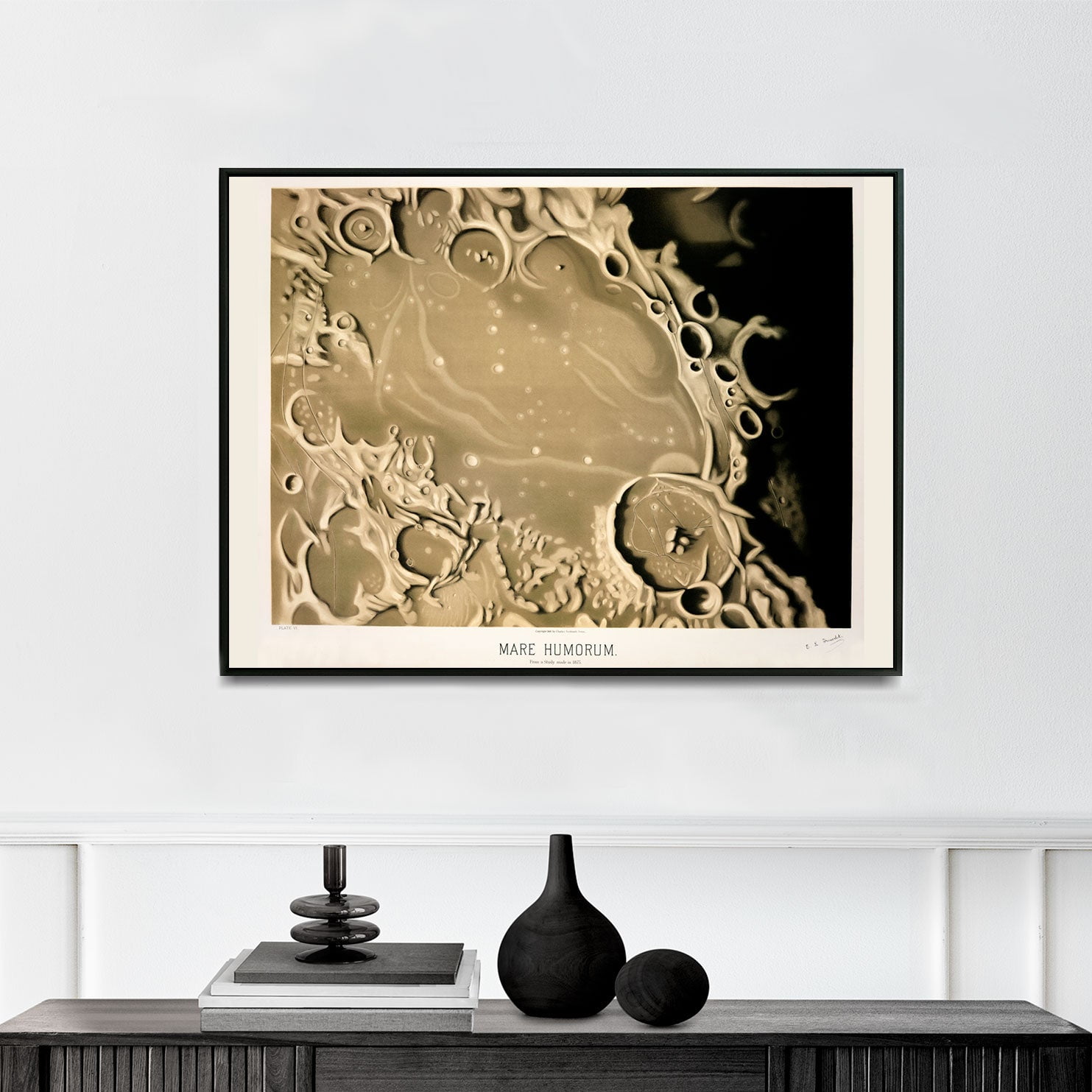 Mare Humorum - 1881-1882 | Étienne Léopold Trouvelot | Premium Fine Art ...