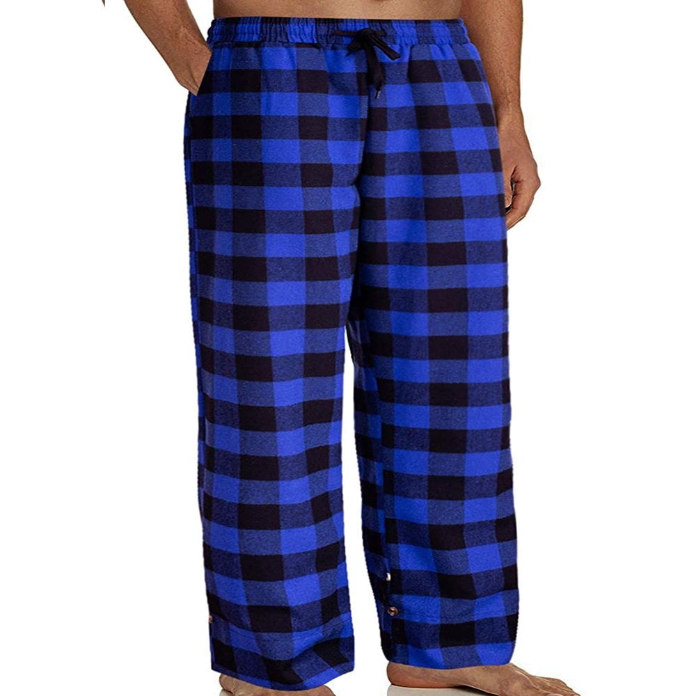 Click here for Generic Men‘s Cotton Pajama Long Pant Plaid Sleepw... prices