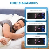 AMIR Home Electronic Digital Alarm Clock with Temperature Display ...