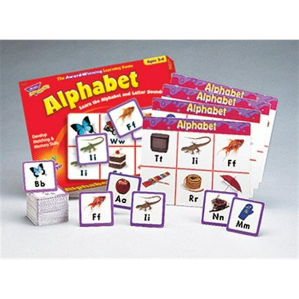 Trend Enterprises Match Me Game Alphabet Ages 3 & Up - Walmart.com ...