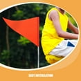 BESTYASH 10Pcs Orange Safety Flags for Bikes High Visibility Outdoor ...