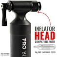 PRO BIKE TOOL CO2 Metal Canister with Cartridge Storage Canister (Matt ...