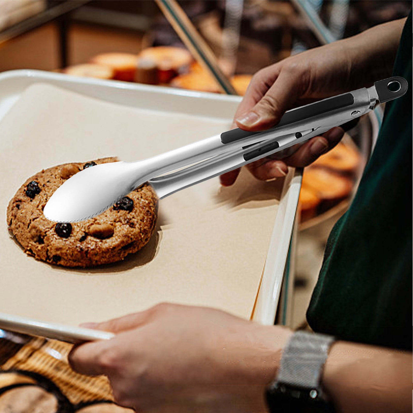 Pinzas para barbacoa con pinza para pan de acero inoxidable | Pinza de ...