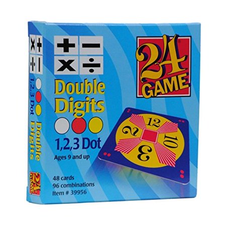 24 Game: 48 Card Deck Double Digit Cards Math Game - Includes Exclusive ...