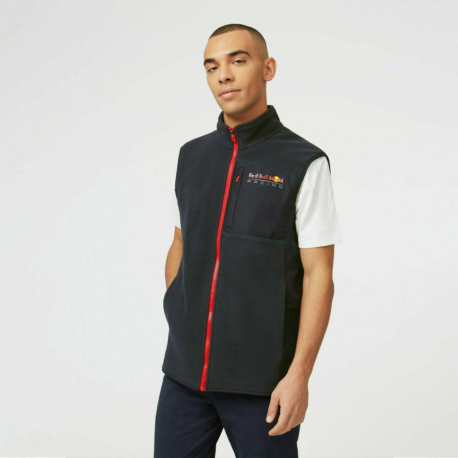 Buy Red Bull Racing F1 Men's Fleece Vest - Navy Online at Lowest Price ...