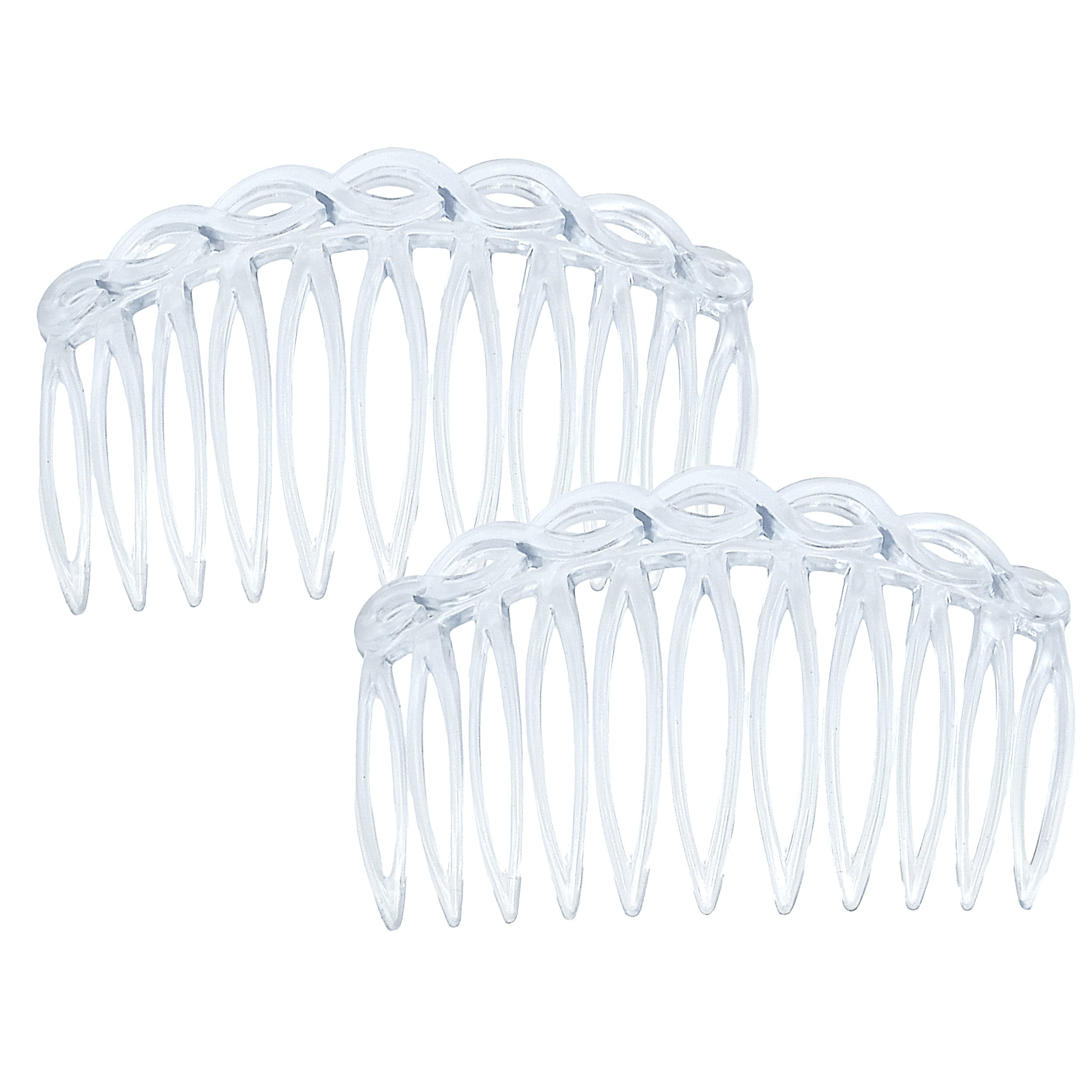 Camila Paris CP51-2 Classic Clear French Hair Side Comb for Women ...