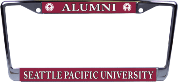 Seattle Pacific University Alumni Chrome License Plate Frame - Walmart.com
