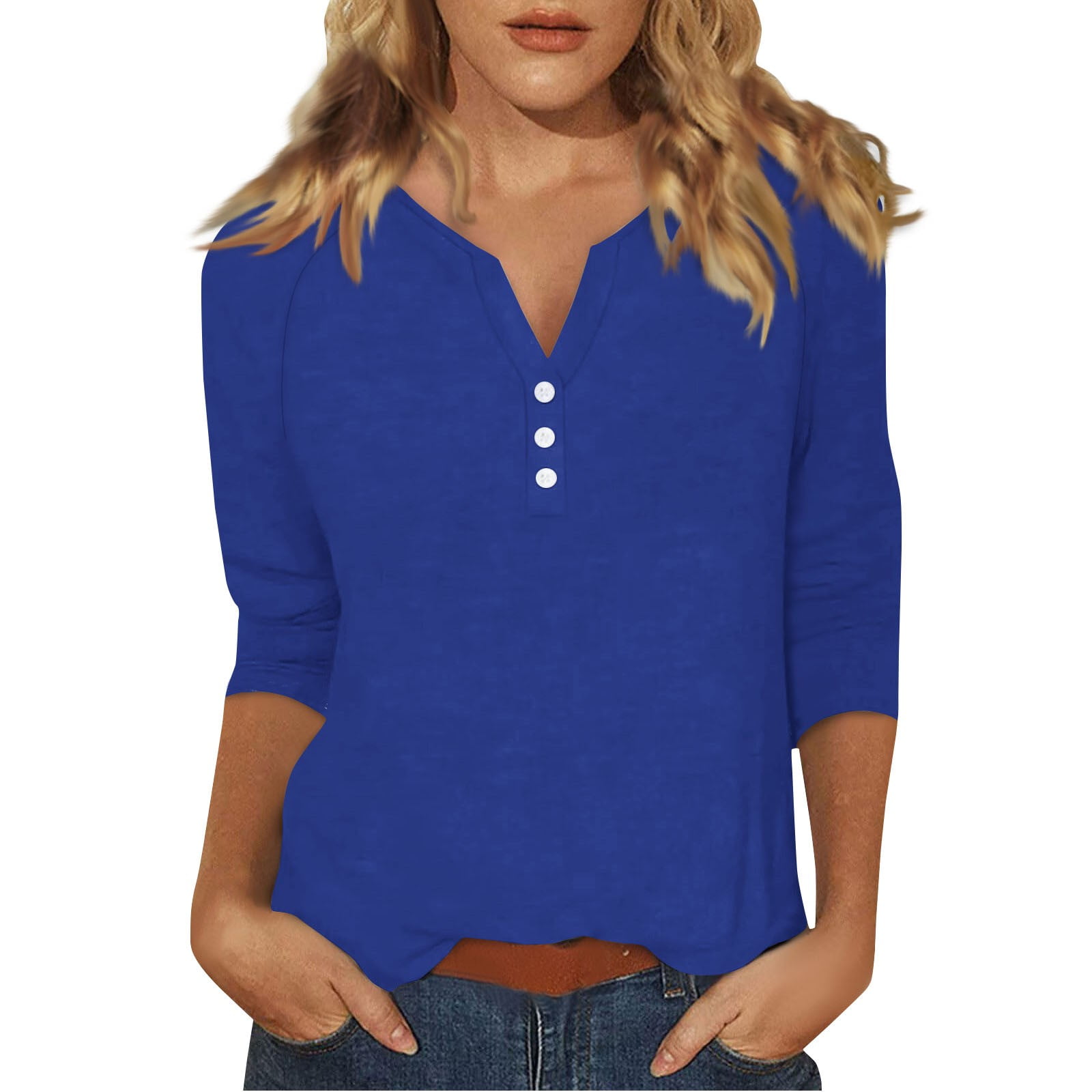 Click here for Dengdeng Women Tops 3/4 Sleeve Tops Elbow Sleeve B... prices