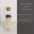 Black Tip Decorative Matches, 60 Small Premium Wooden Matches | Artisan ...