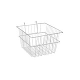 HUBERT® Wire Basket Black Steel - 10 3/16 L x 10 3/16 W x 4 11/12 H ...
