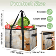 ADECORIVY Modern Abstract Graffiti Yellow Reusable Grocery Bags ...