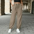 Ediodpoh Cargo Pants Women Wide Leg Parachute Sweatpant High Waisted