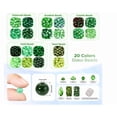 1200 Piece Green & Multi-Color Glass Bead Assortment Kit Jewelry Making ...