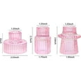 HofferRuffer Set of 6 Taper Glass Candle Holders, Tealight Candlestick ...