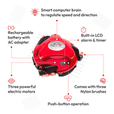 Free Shipping! Grillbot Automatic Grill Cleaning Robot with 3 Nylon ...