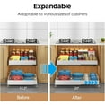 Pull Out Cabinet Organizer,2PCS 21" Deep Expandable Heavy Duty Pull Out ...