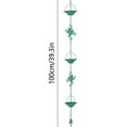Galvanized Decorative Rain Chain Green Dragonfly Frog Butterfly Design ...