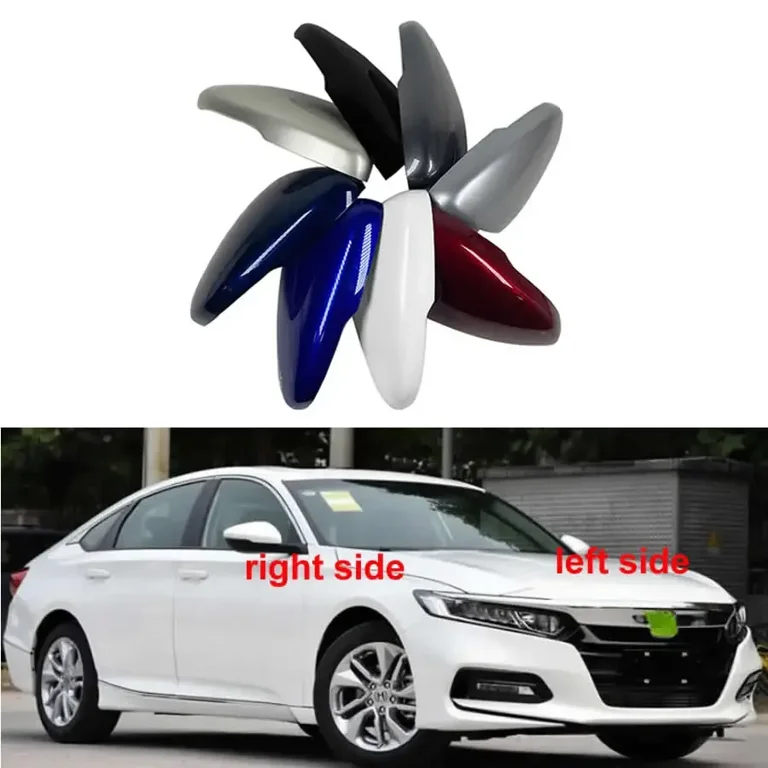 1pcs black left For Honda Accord 2018 2019 2020 2021 Car Accessories Rearview Mirror Cover Side Mirrors Housing Shell with Lamp Type