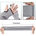2PCS Protective Arm Sleeves Level 5 Cut Resistant Sleeve with Thumb ...