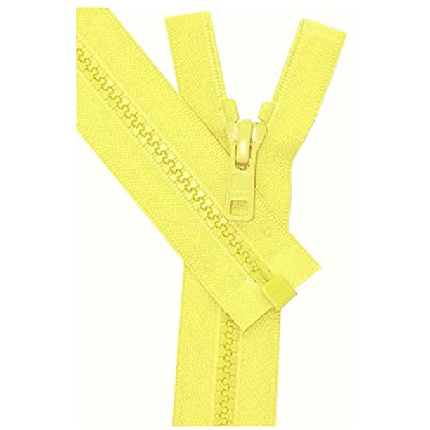 YKK #5 Molded Vislon Neon Light Yellow Medium Weight Jacket Separating ...