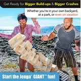 Jenga Giant - JS7 Oversized Extra Large Hardwood Stacks Up to 5 feet ...