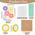 1 Bag DIY Paper Flower Bouquet Greeting Card with Sticker Mixed Color ...