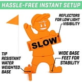 GoSports Neon Children's Slow Down Man! High Visibility Street Safety ...