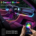 Dreamcolor Acrylic Interior Car LED Strip Lights, 6 in 1 Ambient ...