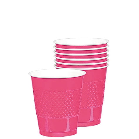 Bright Pink 16 oz Plastic Cups - 20 ct. - Walmart.com