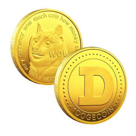 Coins Commemorative Plated Doge Coins Gold Dogecoin Coins Commemorative ...
