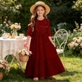 ATORRE Girls Maxi Dress Summer Stylish Stripe Crew Neck Short Sleeve ...