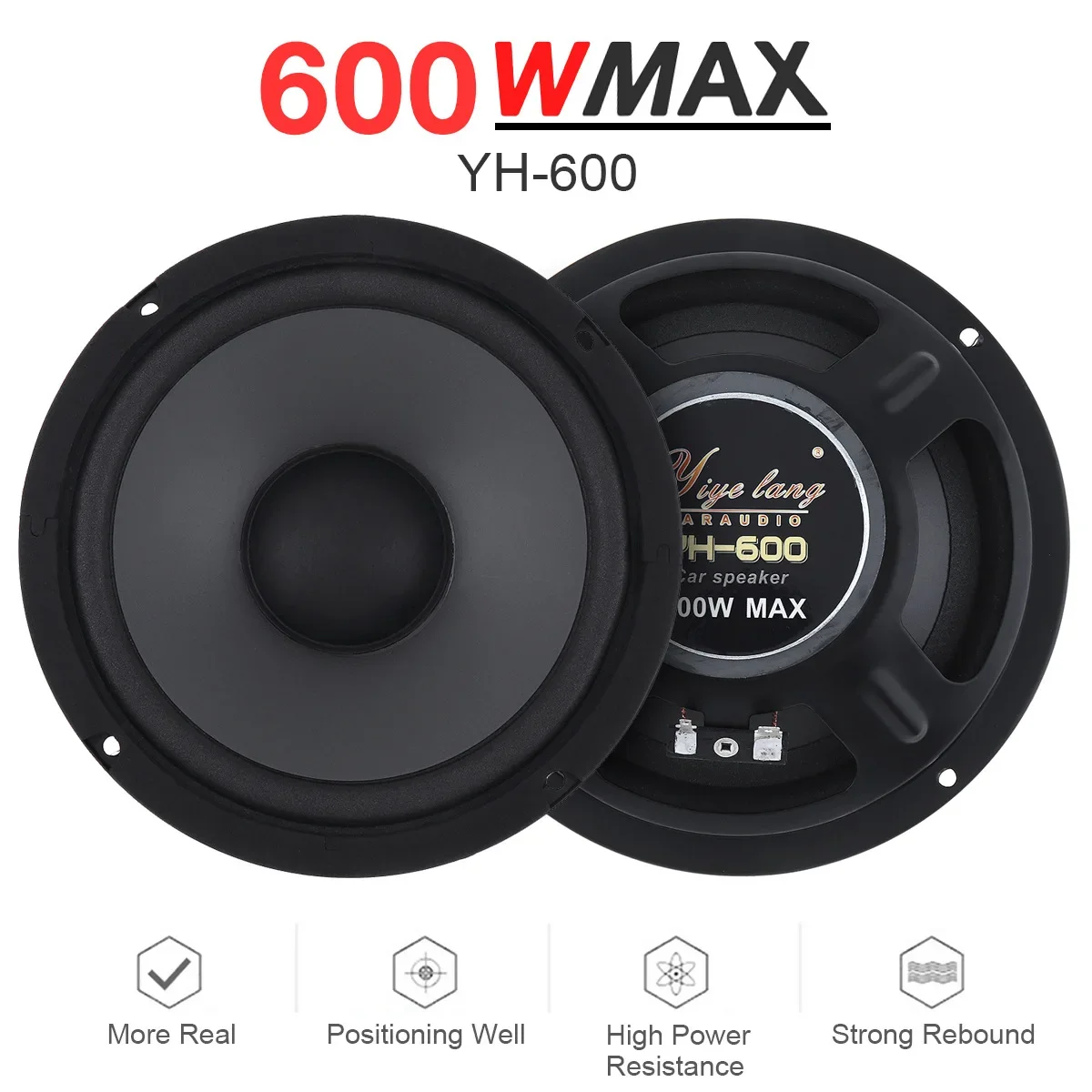 Click here for Unbranded 600w 6 Inch Car Speakers 2-Way Full Rang... prices