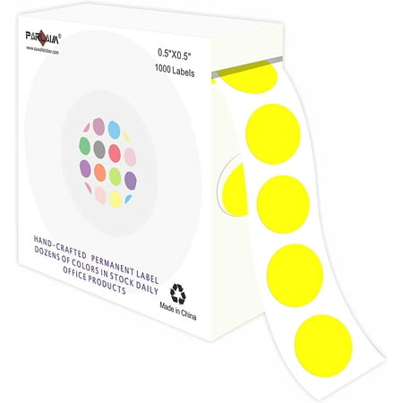 ZMLEVE 1/2 Inch Color-Code Dot Stickers,1000 per Roll dots Label ...