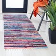 SAFAVIEH Rag Dania Striped Cotton Area Rug, Multi, 4' x 6' - Walmart.com