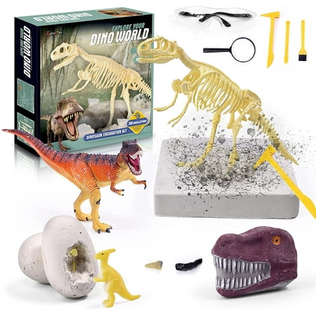 EAYY Dinosaur Dig Kit, Dinosaur Eggs Excavation Jurassic Park Dino ...