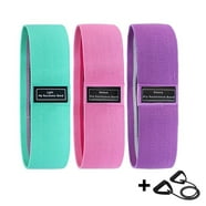 BalanceFrom Resistance Loop Exercise Bands with Exercise Cards and ...