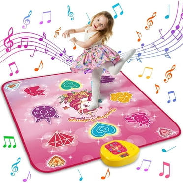 Kids Dance Mat Toys, Double Dance Pad with Light-up, Electronic Dacing ...