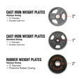 Weider Standard Weight Plate, 2.5-25 lbs. with Black Hammertone Finish ...