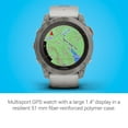 Garmin fēnix 7X Pro Solar Sport Watch, GPS, Built-in Flashlight, Solar Charging, Fog Gray/Ember ...
