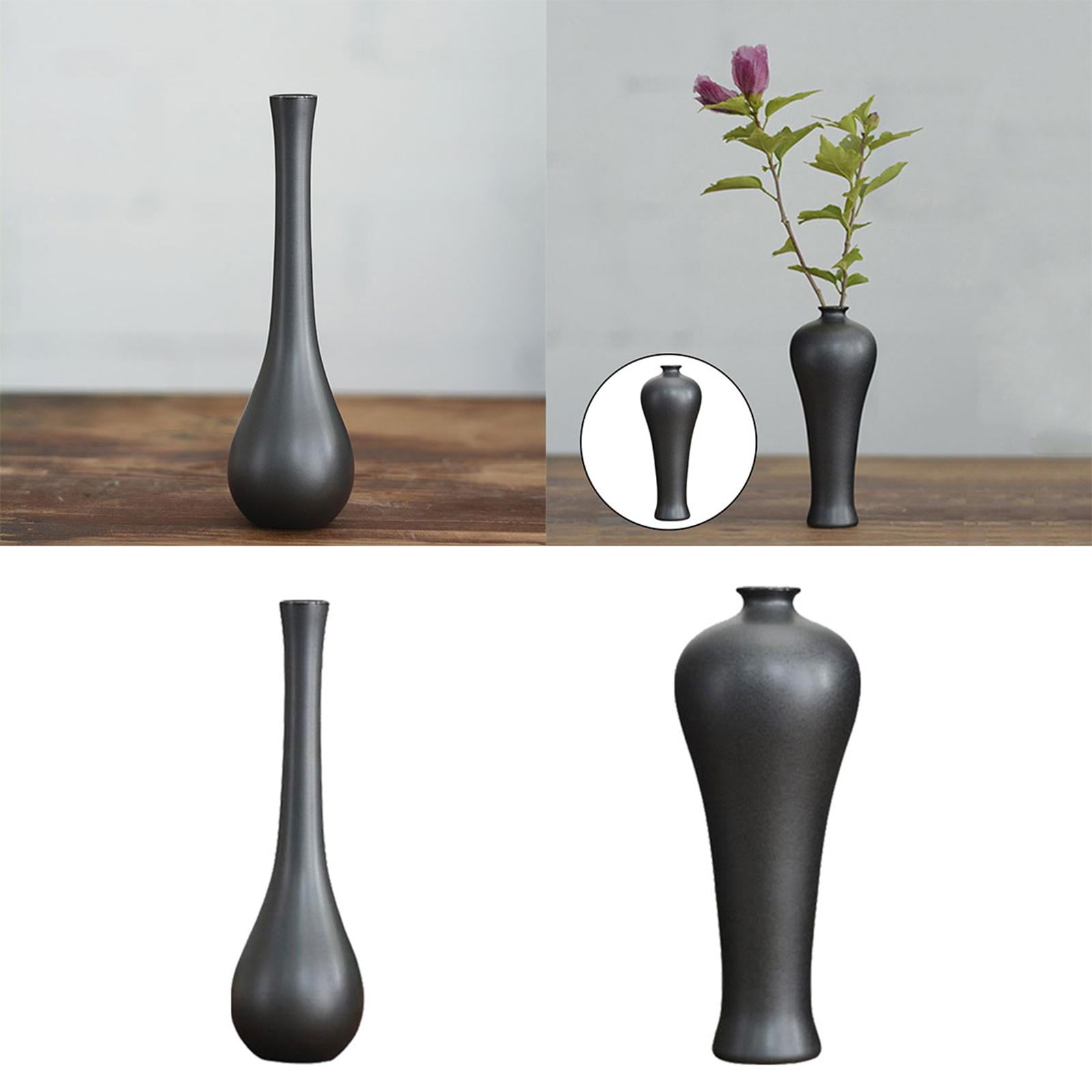 2 Pieces Ceramic Flower Vase Sculpture Centerpieces Desktop Vases ...