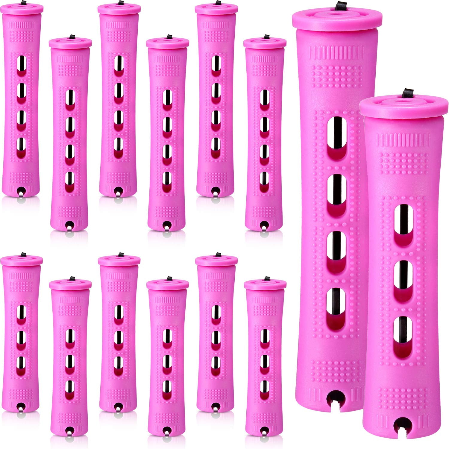 48 Pieces Hair Perm Rods 2 Sizes Plastic Cold Wave Rods Perming Rods ...