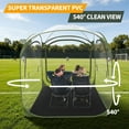 Thickened PVC Sports Tent - All-Weather Shelter Pod for 2-6 Person, Pop ...